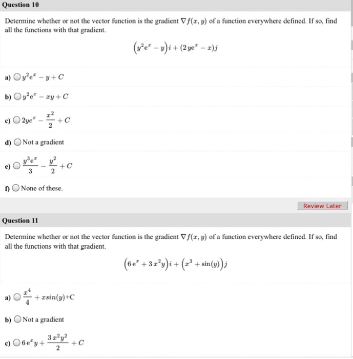 Solved Determine Whether Or Not The Vector Function Is The