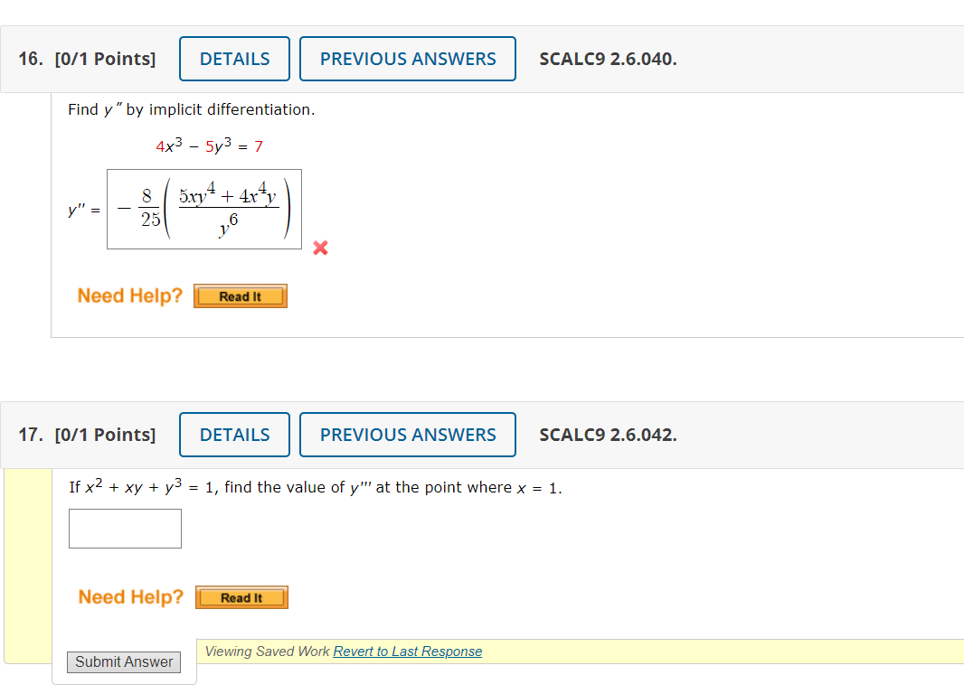 Solved 13. [0/1 Points] DETAILS PREVIOUS ANSWERS SCALC9 | Chegg.com