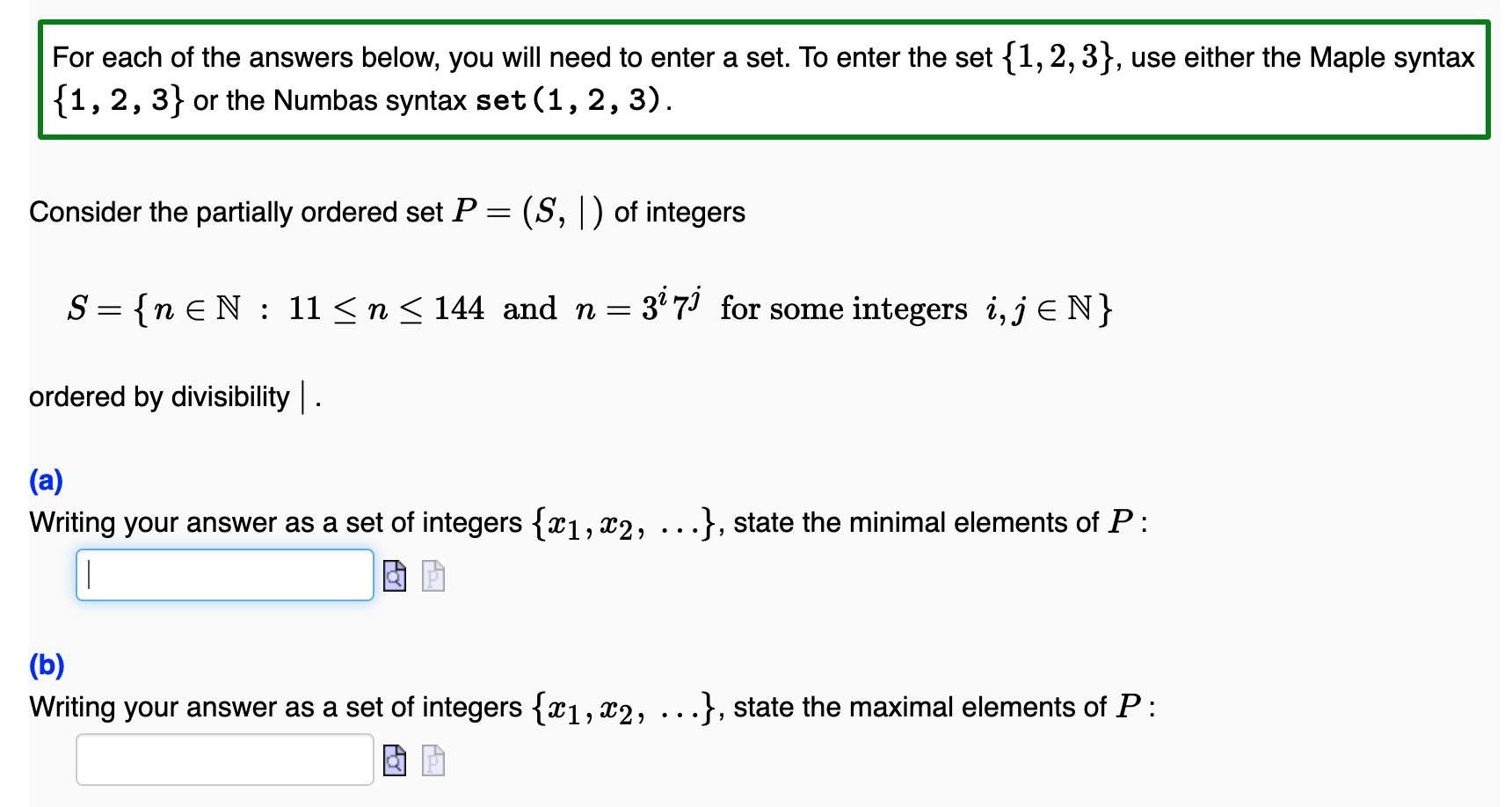 Solved For each of the answers below, you will need to enter | Chegg.com