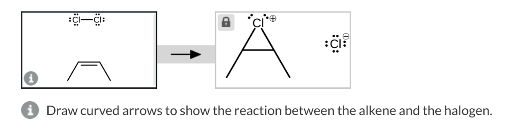 Solved An Alkene Will React With A Halogen Electrophile To 8369