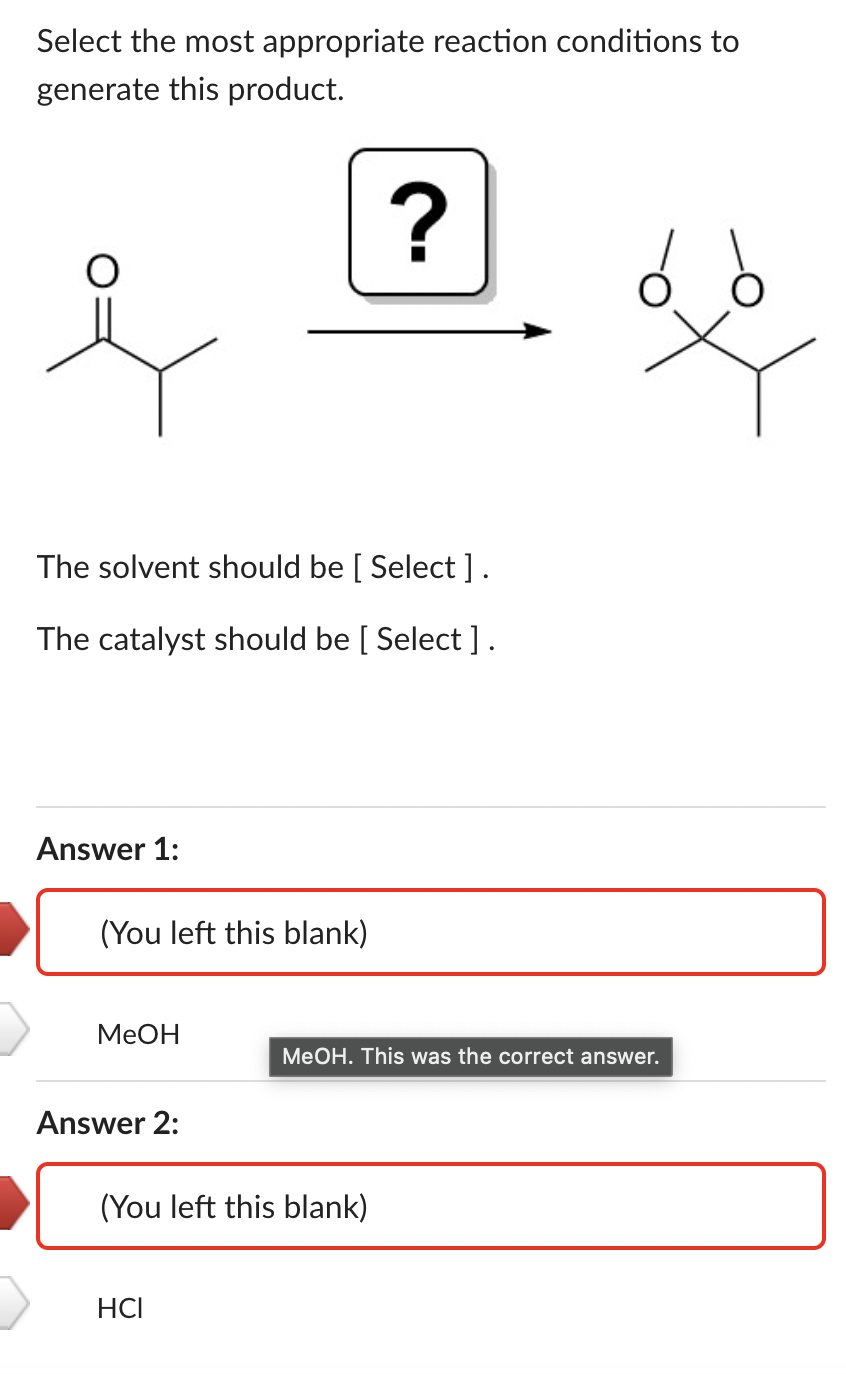 Solved Select the most appropriate reaction conditions to | Chegg.com