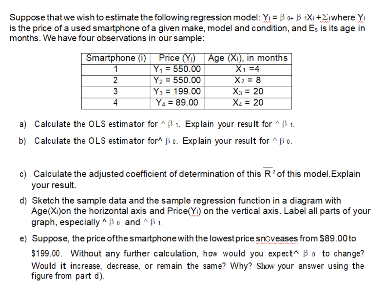 Solved Suppose that we wish to estimate the following | Chegg.com