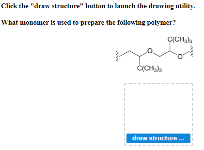 Solved Click the "draw structure" button to launch the | Chegg.com