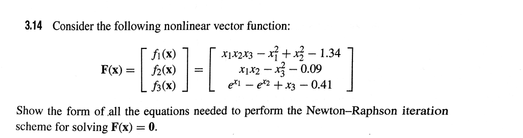 Solved 3.14 Consider the following nonlinear vector | Chegg.com