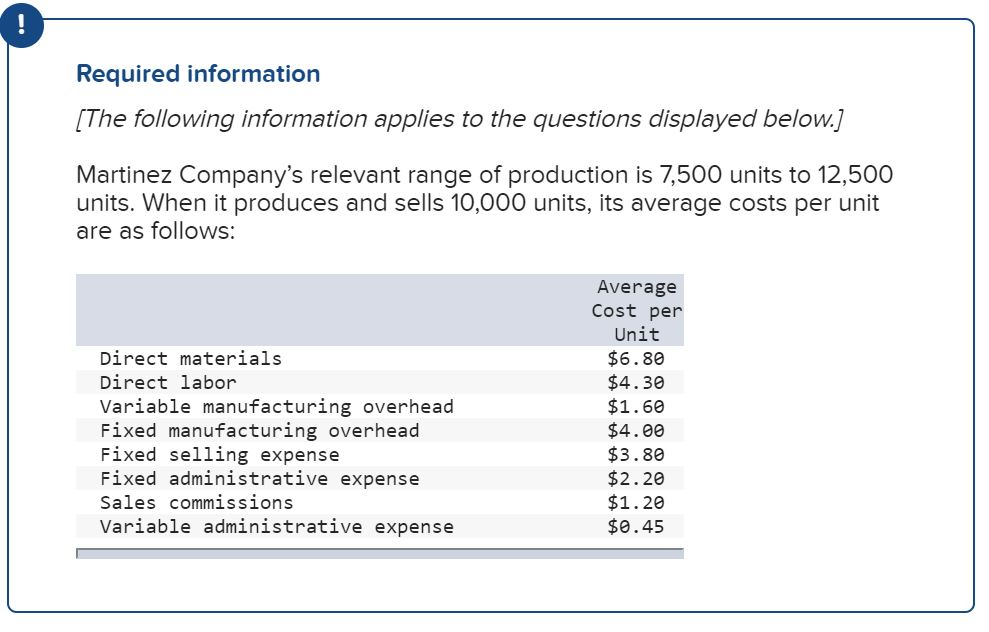 Solved 1 If 8 000 Units Are Produced What Is The Total Chegg