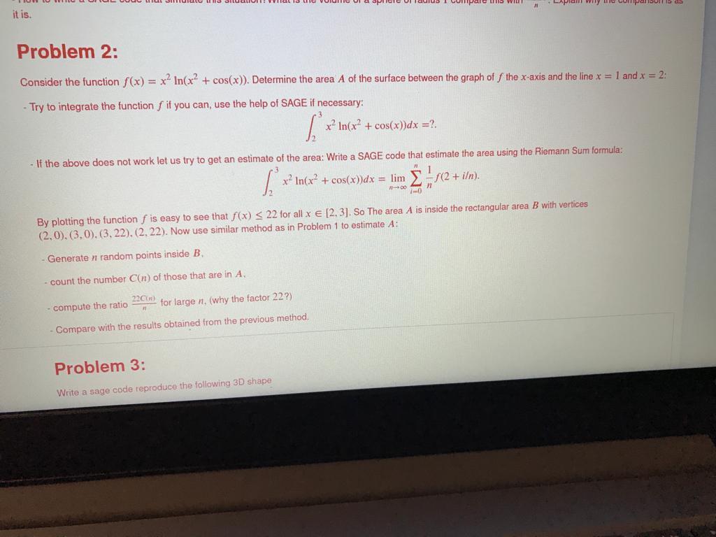 Solved Consider the function f(x)=x2ln(x2+cos(x)). Determine | Chegg.com