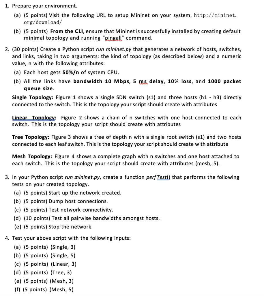 Solved 1. Prepare your environment. (a) (5 points) Visit the | Chegg.com