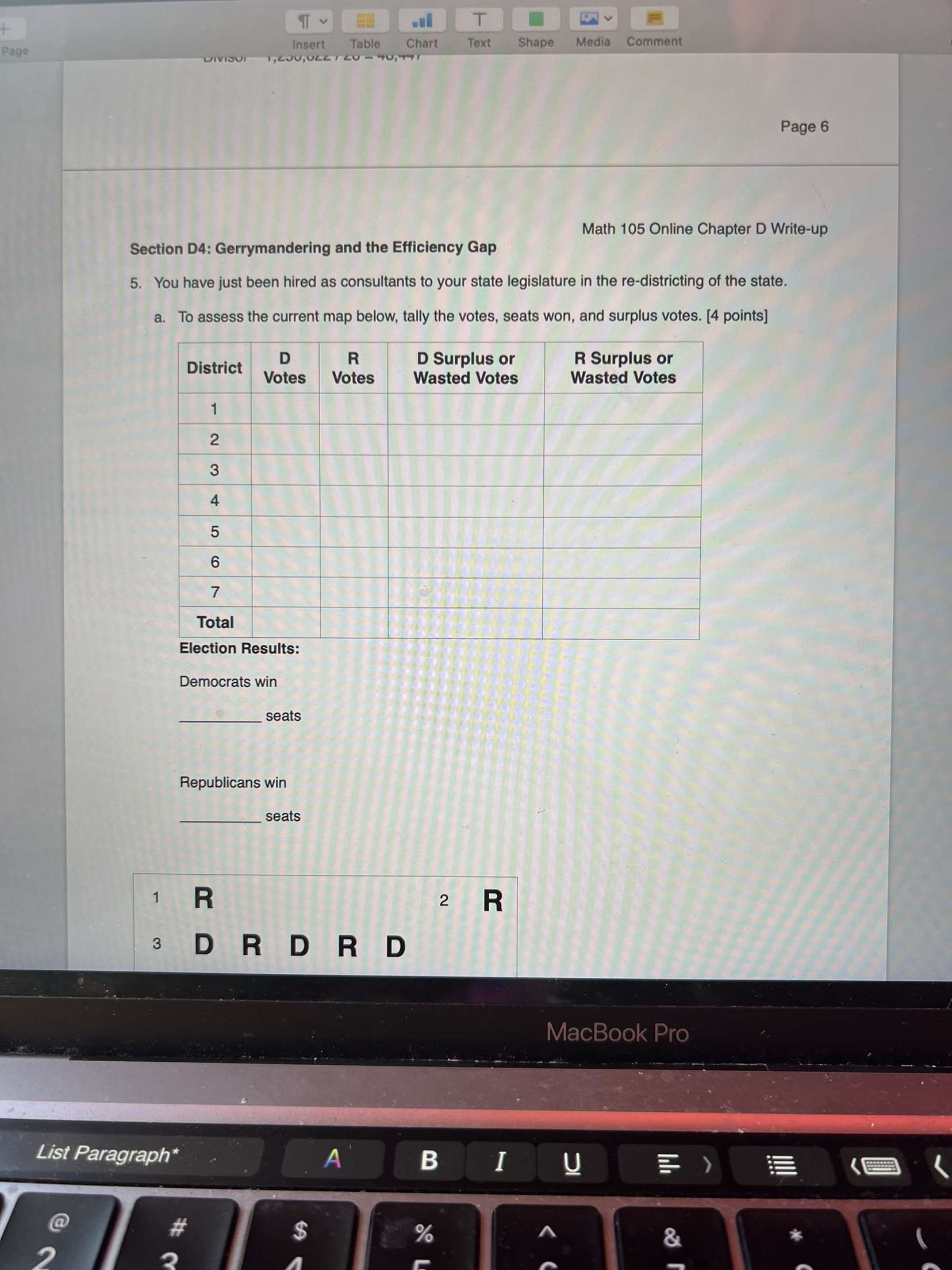 Solved Math 105 Online Chapter D Write-up Section D4: | Chegg.com