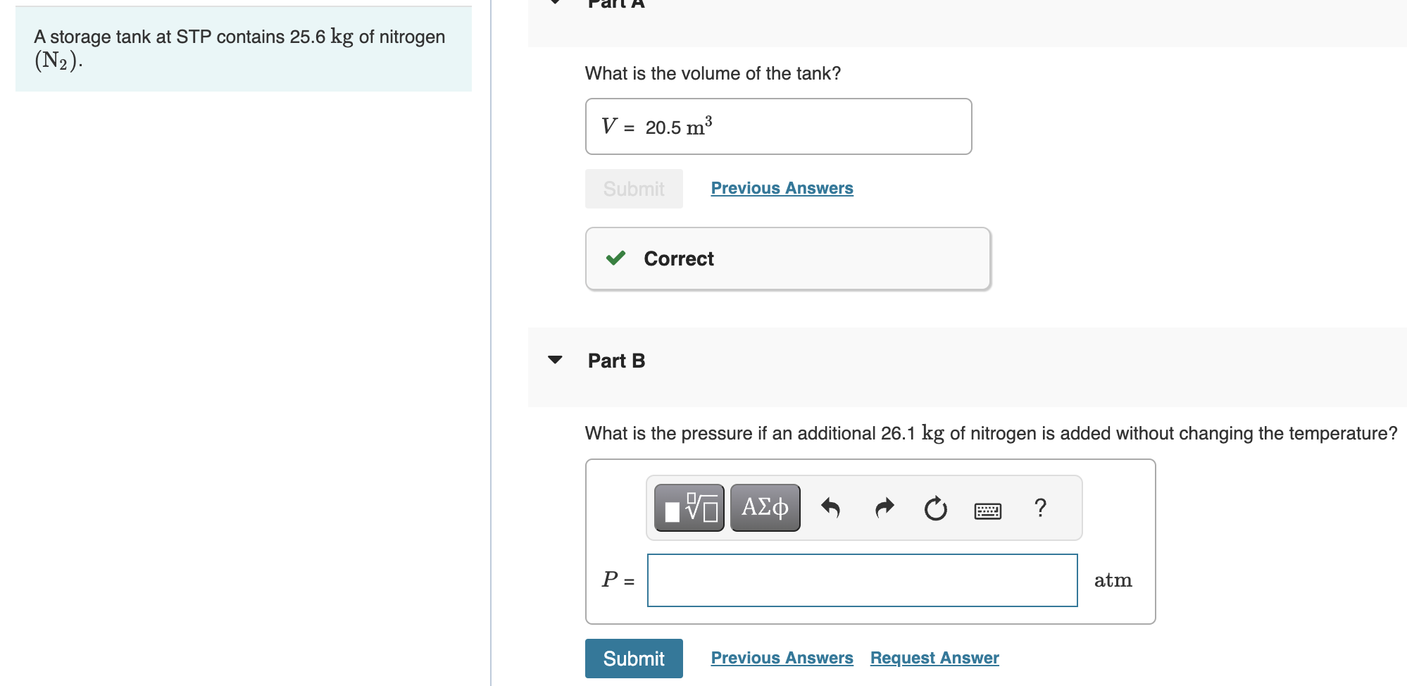 Solved If 17.35 mol of helium gas is at 12.4∘C and a gauge | Chegg.com