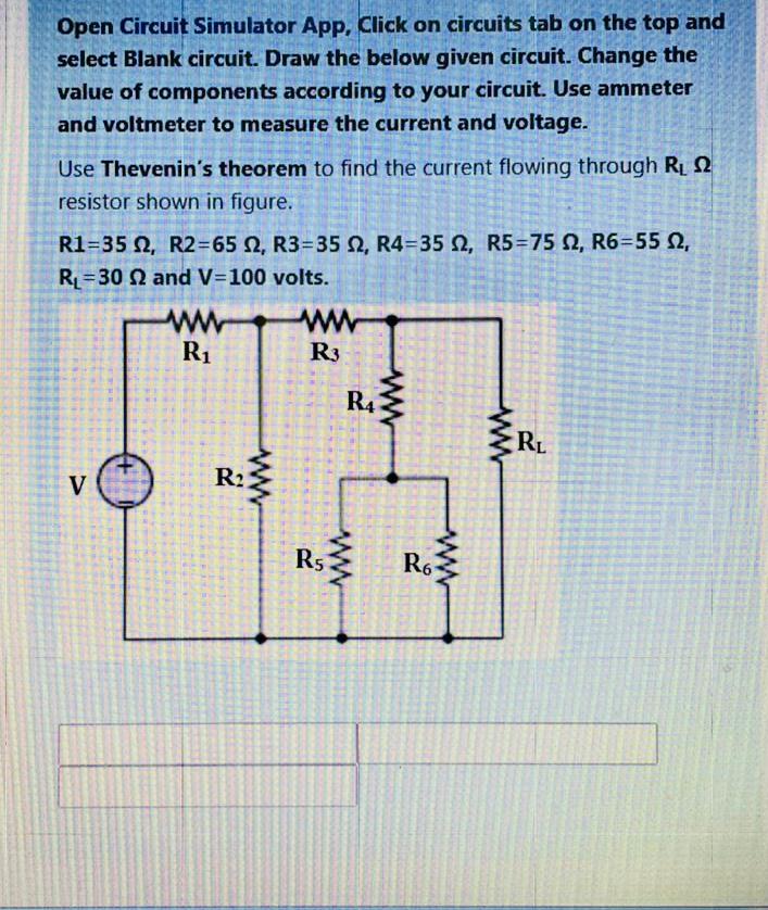 Solved Open Circuit Simulator App, Click on circuits tab on | Chegg.com