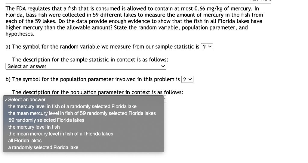 Solved The FDA regulates that a fish that is consumed is | Chegg.com