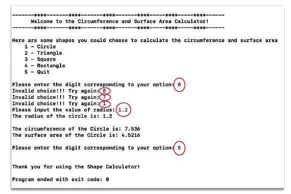 Solved Programming Exercise #2 - Nested Loops & User Defined | Chegg.com
