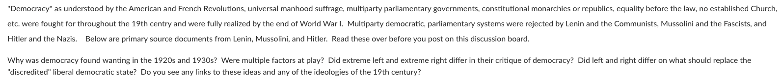 Hitler and the Nazis. Below are primary source | Chegg.com