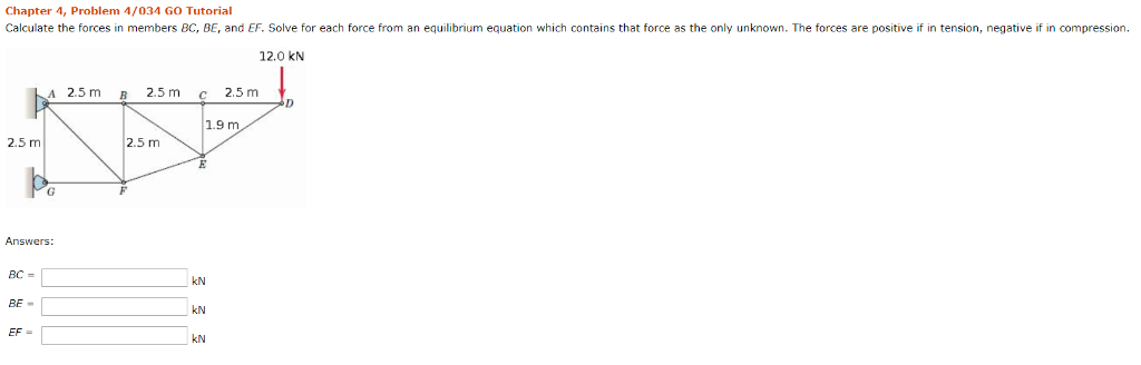 Solved Chapter 4, Problem 4/034 GO Tutorial Calculate the | Chegg.com