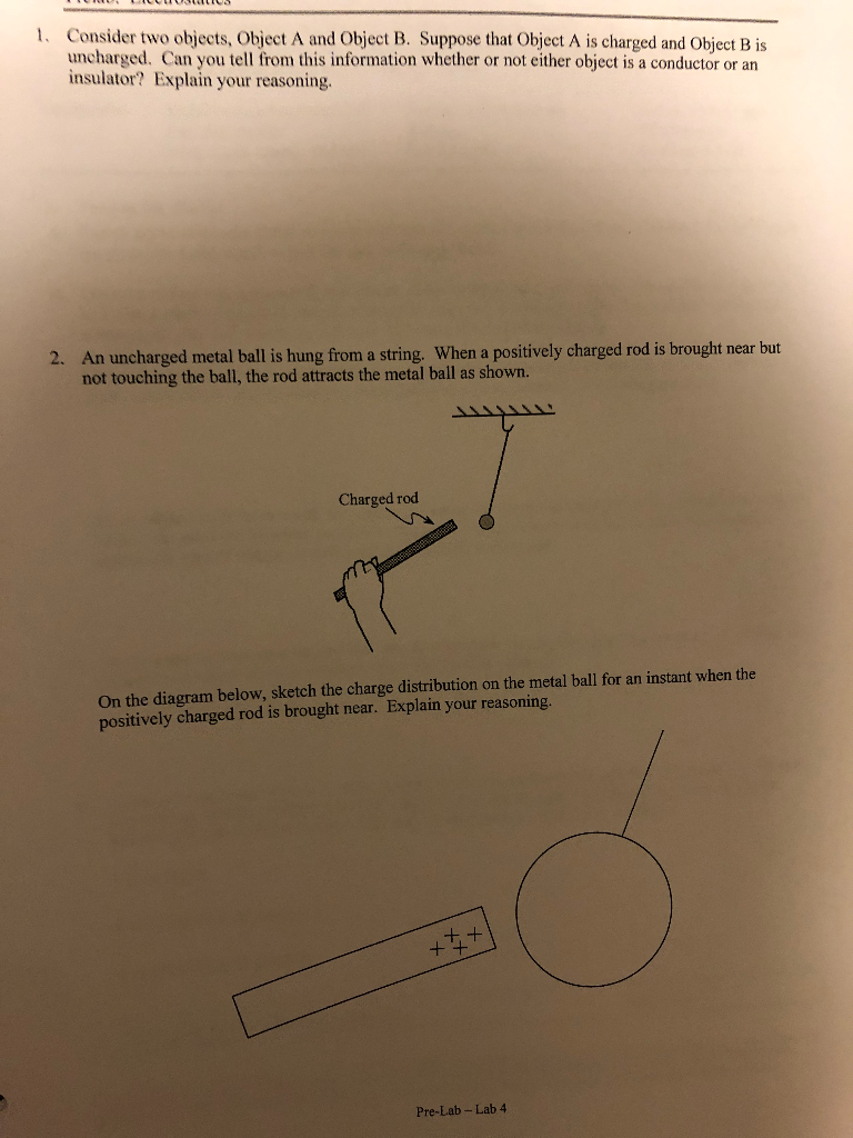 Solved 1 Consider Two Objects Object A And Object B 6215
