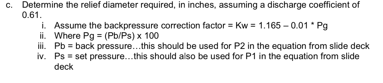 Solved 3. A relief device must be designed for a vessel to | Chegg.com