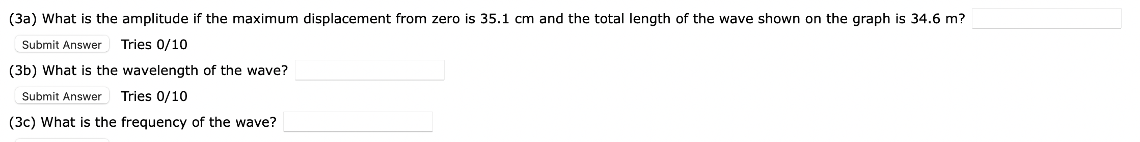 Solved (3) A snapshot graph of a travelling wave is shown. | Chegg.com