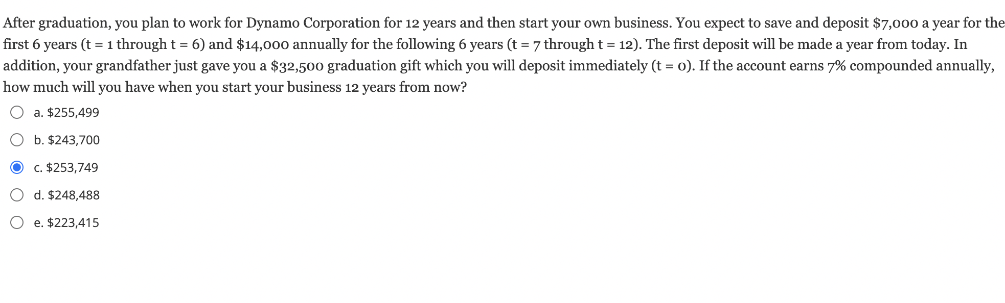 Solved After graduation, you plan to work for Dynamo | Chegg.com