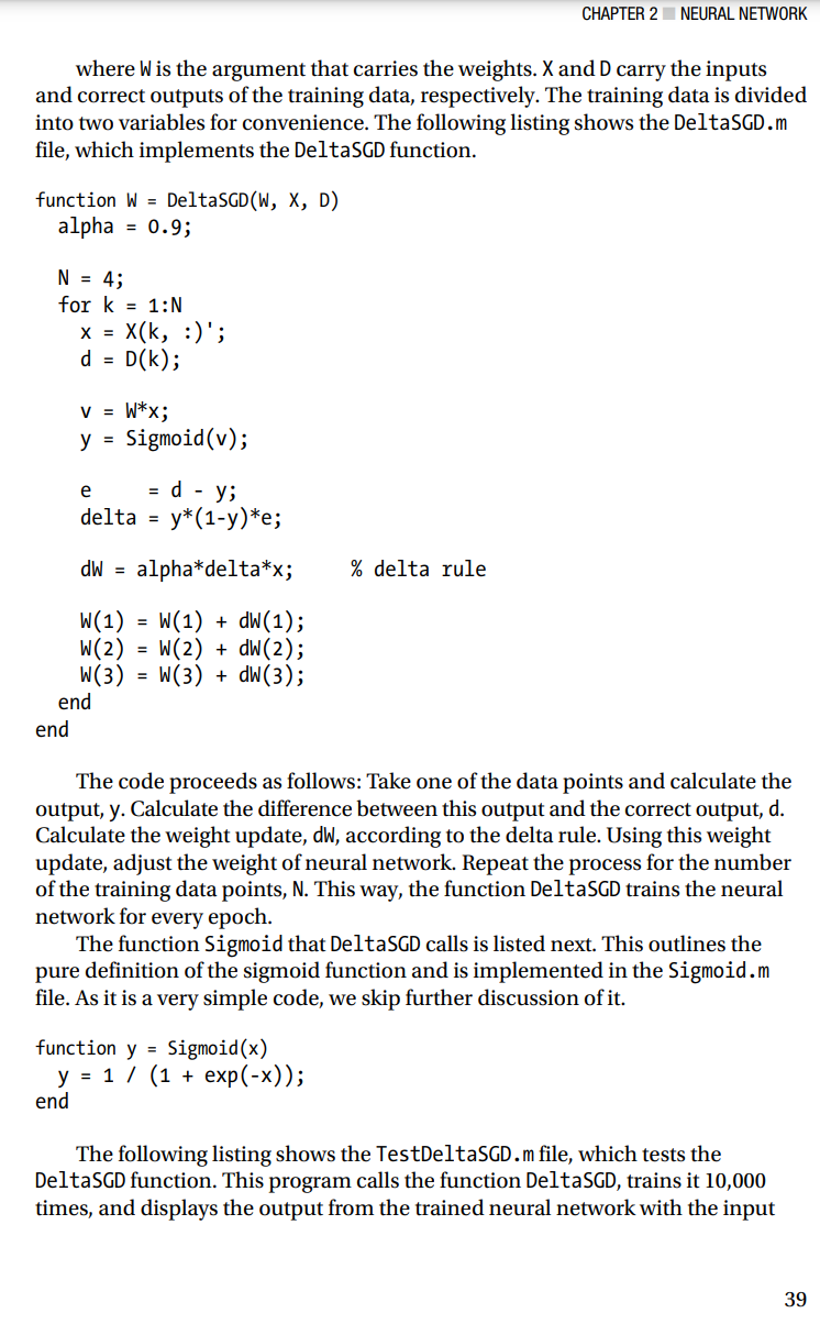 Solved 2 Write A Matlab Program To Implement The Delta 8232