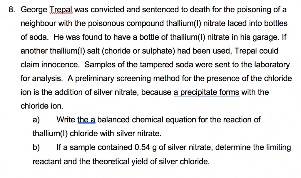 Solved The Trepal case continued with the screening for the | Chegg.com