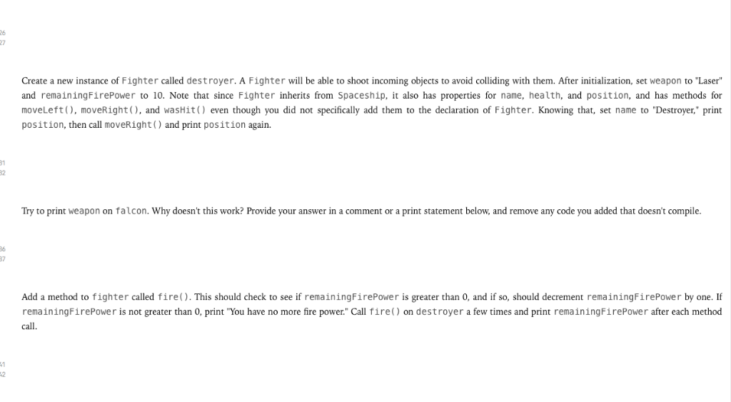 Solved Exercise - Create a Subclass Note The exercises below | Chegg.com