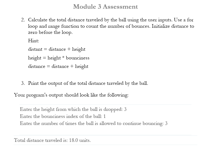 Solved This is your Module 3 Control Statement Programming | Chegg.com