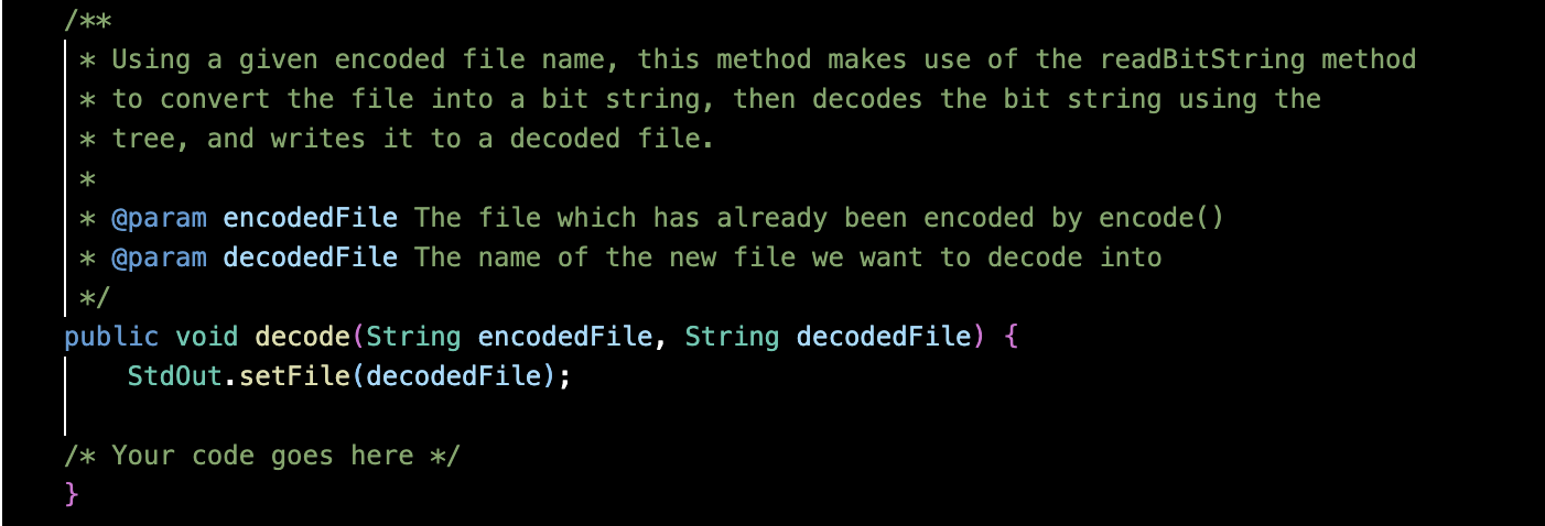 Solved Hello, Can please help me write the "encode" and | Chegg.com