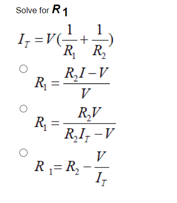 Solved Solve for R1 | Chegg.com