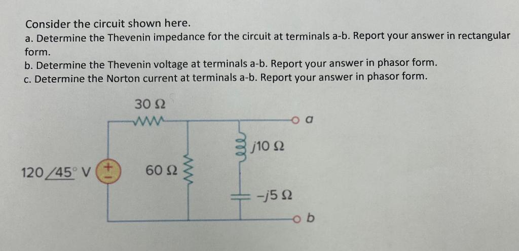 [Solved]: Consider the circuit shown here. a. Determine th