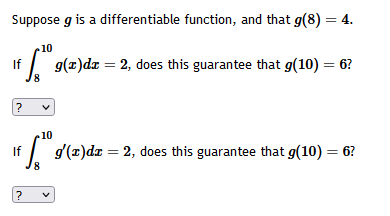 Solved Suppose g is a differentiable function, and that | Chegg.com