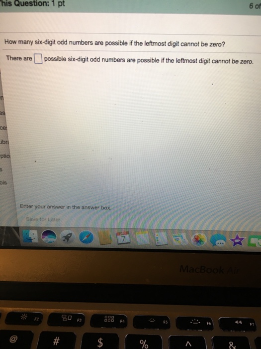 Solved his Question: 1 pt 6 of How many six-digit odd | Chegg.com