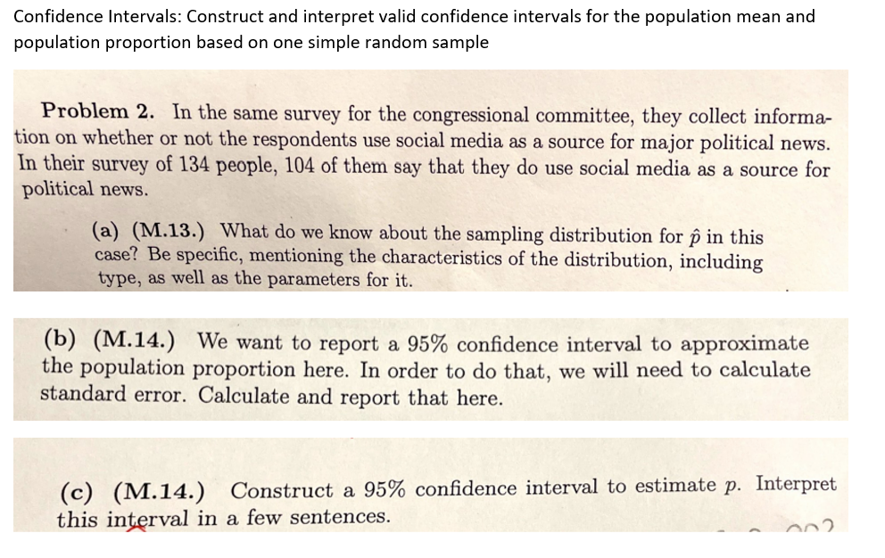 Solved Confidence Intervals: Construct and interpret valid | Chegg.com