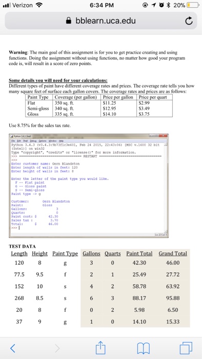 Solved Verizon 6:34 PM 슬 bblearn.uca.edu MIS 3335- | Chegg.com