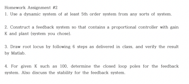 Solved Homework Assignment \#2 1. Use a dynamic system of at | Chegg.com