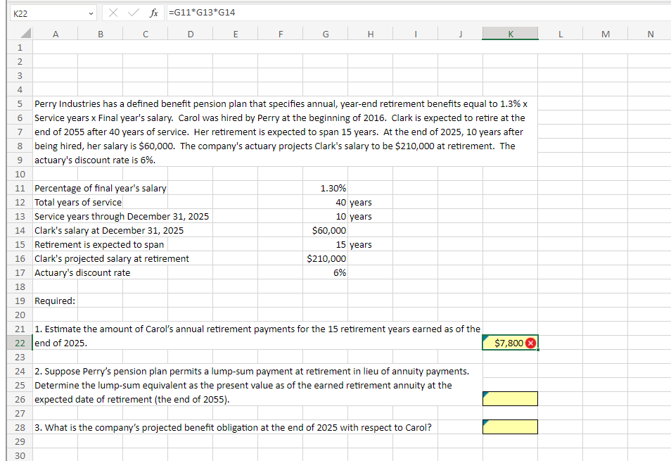Solved Perry Industries has a defined benefit pension plan | Chegg.com
