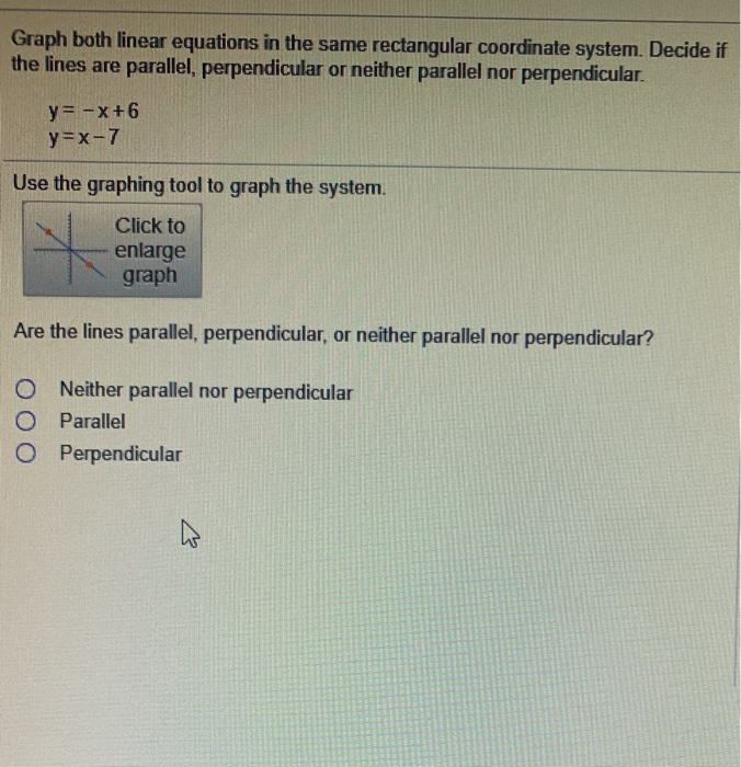 Solved Graph both linear equations in the same rectangular | Chegg.com