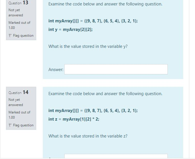 Solved Examine the code below and answer the following | Chegg.com