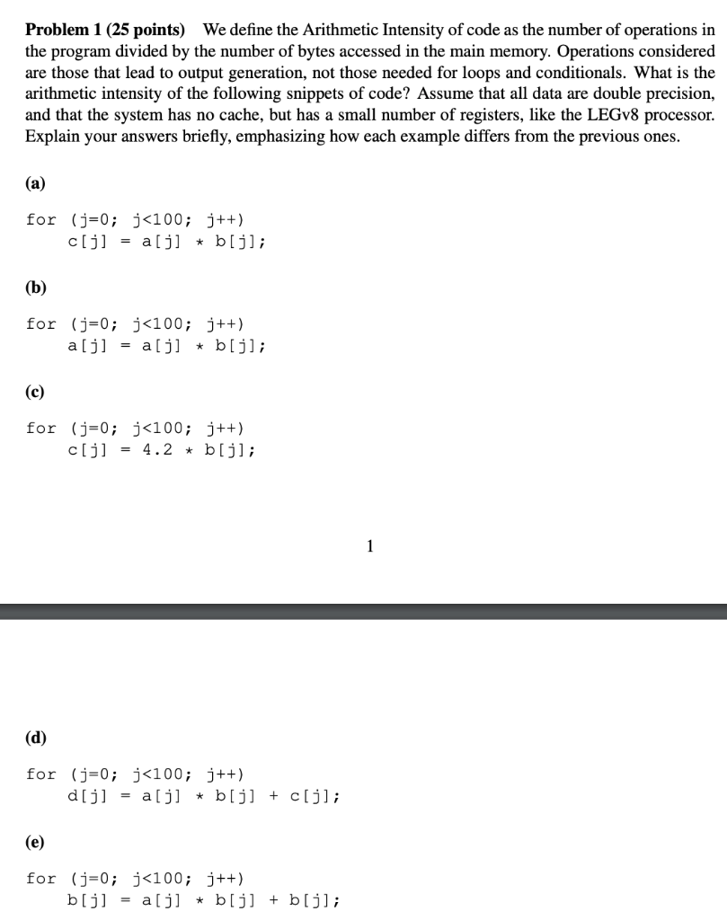 Problem 1 (25 points) We define the Arithmetic | Chegg.com