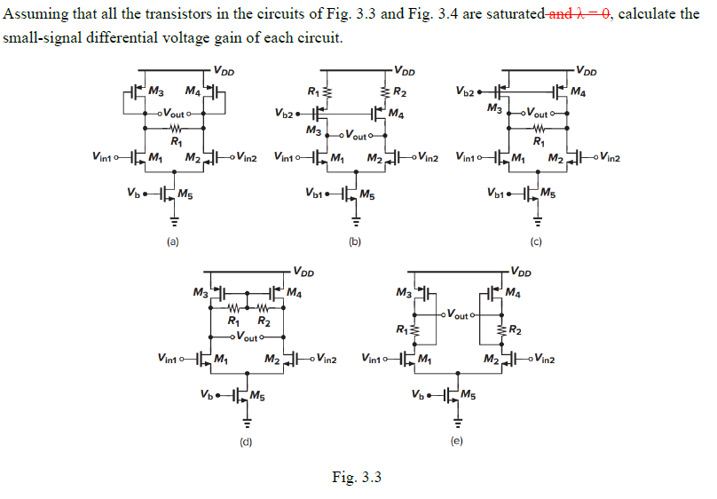 Solved Assuming that all the transistors in the circuits of | Chegg.com