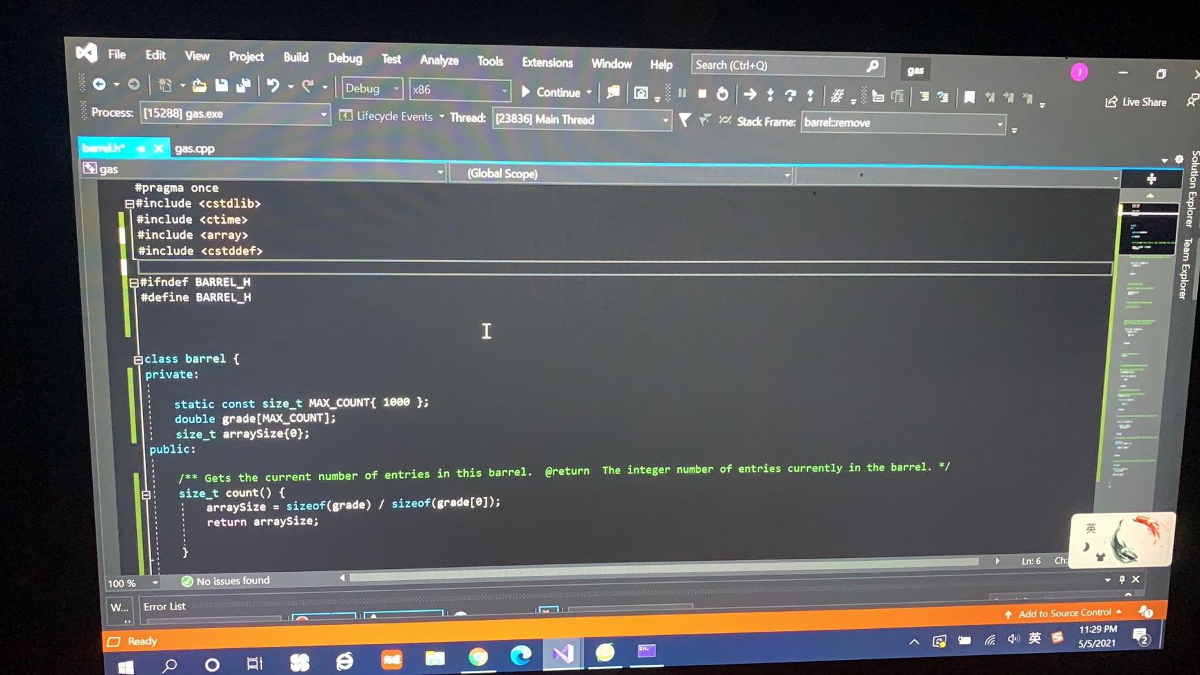 Solved Edit View Project Build Debug Test Analyze Tools 