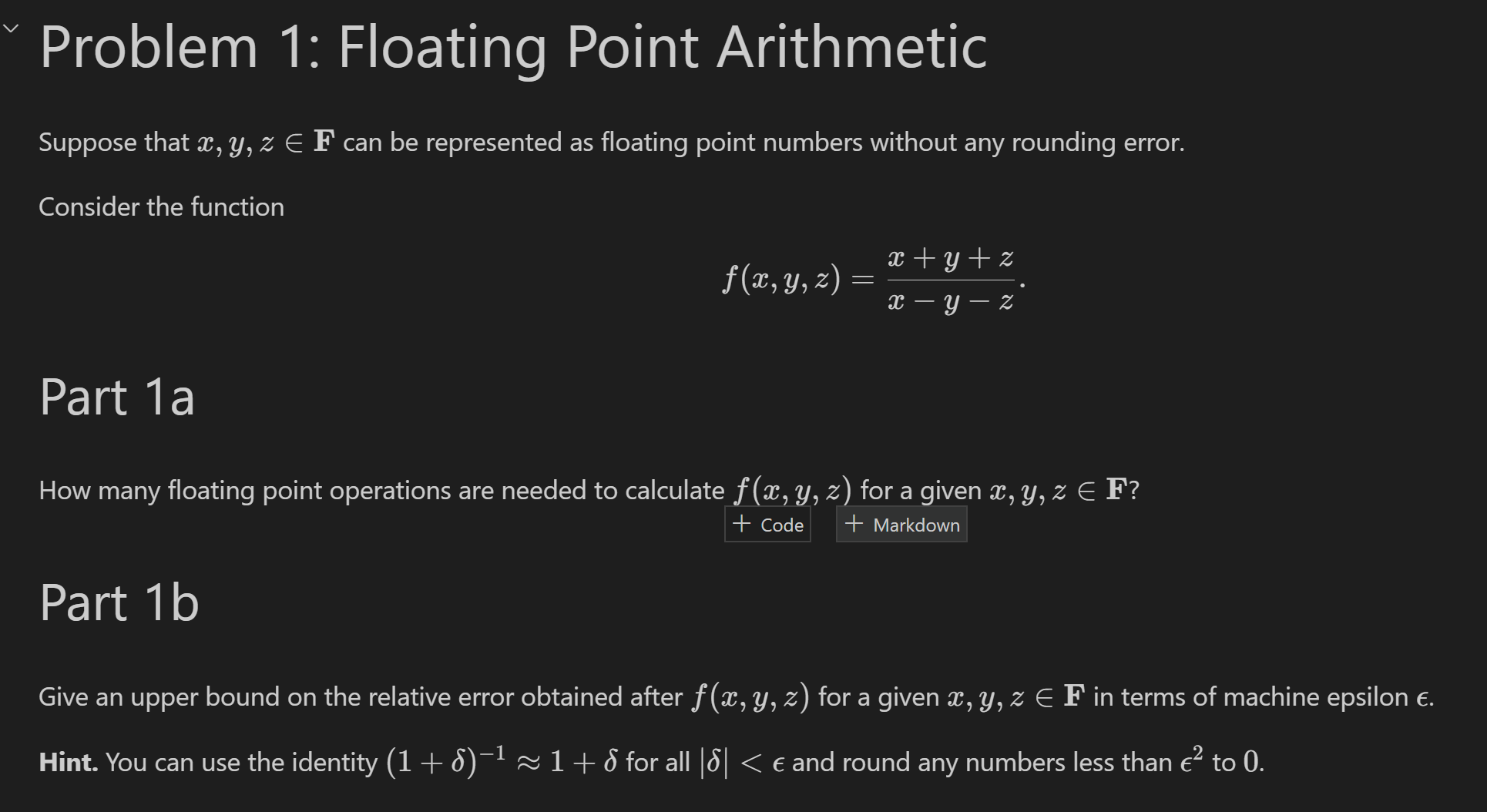 Solved Suppose that x,y,z∈F can be represented as floating | Chegg.com
