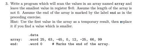 Solved 3. Write a program which will scan the values in an | Chegg.com