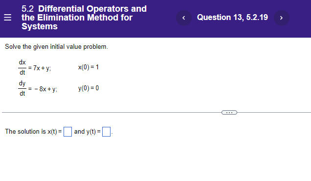 Solved 5.2 Differential Operators and = the Elimination | Chegg.com
