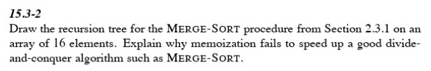 Solved 153 2 Draw The Recursion Tree For The Merge Sort 3933