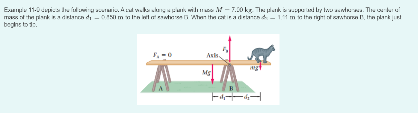 [Solved]: If the cat has a mass of 2.9 kg, how fa