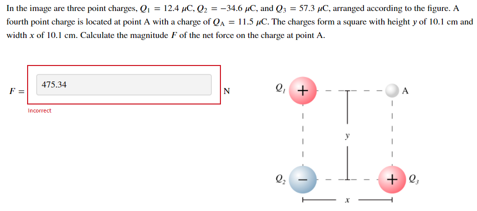 Solved In The Image Are Three Point Charges 𝑄1 12 4 𝜇c