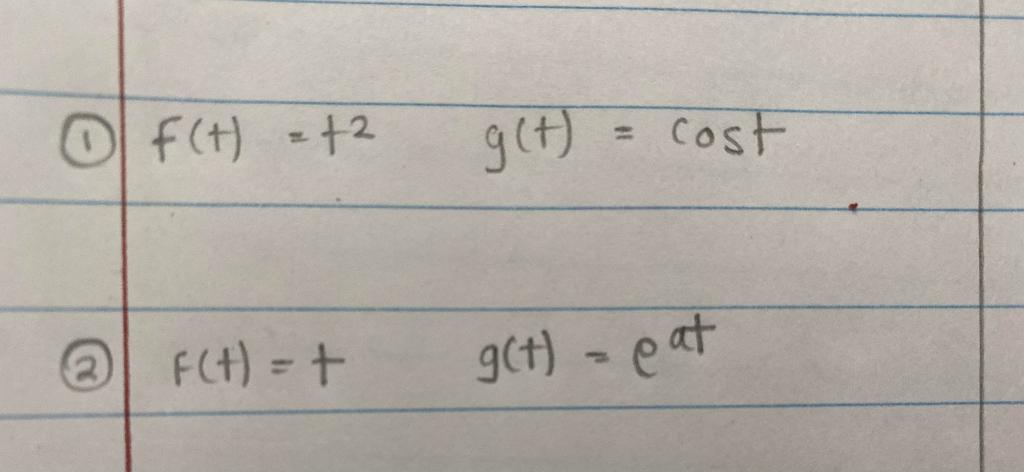 Solved Please solve both questions using convolution in | Chegg.com