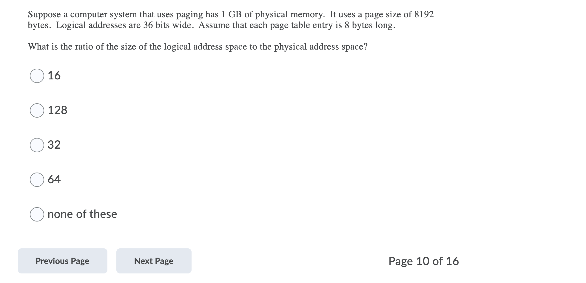 Solved Suppose a computer system that uses paging has 1 GB | Chegg.com