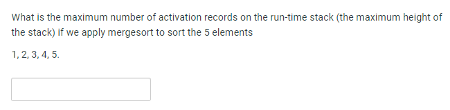 What is the total number of activation records to be | Chegg.com