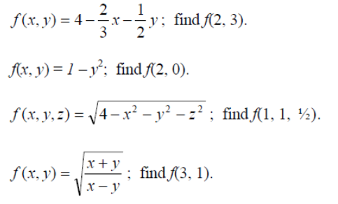 Solved Functions of Several Variables: : Find the Domain and | Chegg.com
